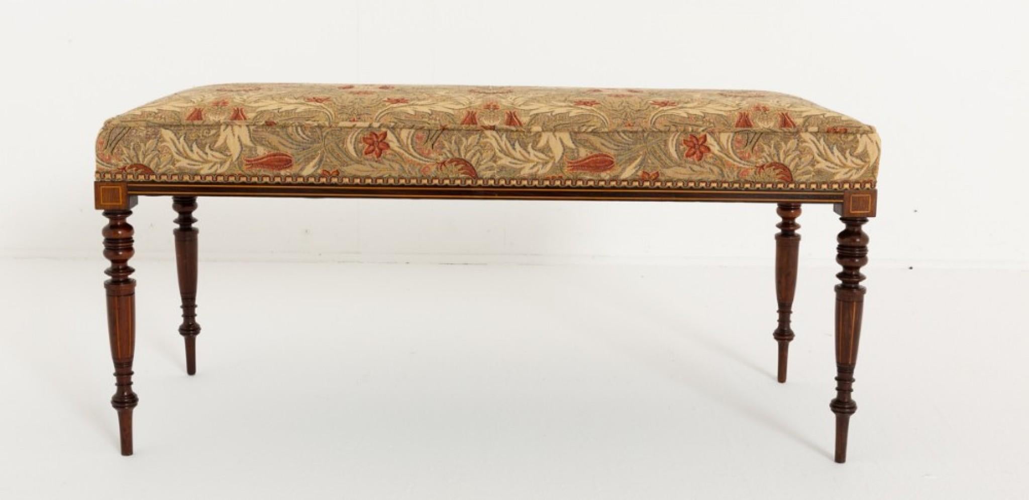Pair Victorian Window Seats Stools 1870 at 1stDibs