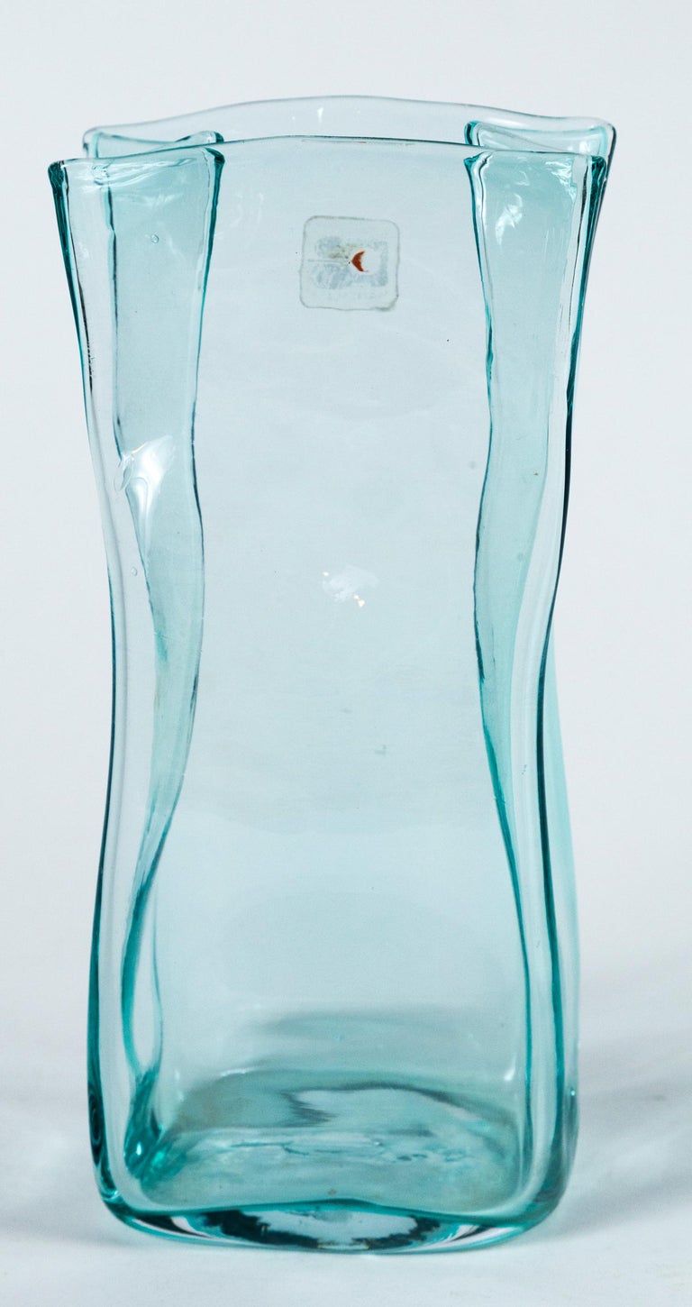 Pair of Vintage Blenko Glass Vases, circa 1960's For Sale at 1stDibs