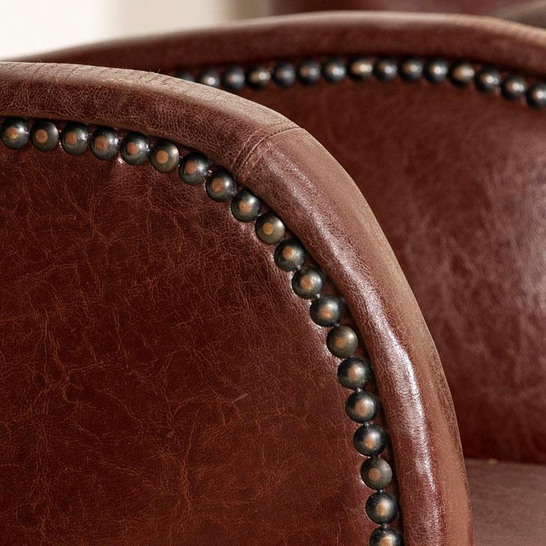 Pair, Vintage Leather Low Sitting Club Chairs from Denmark For Sale at ...