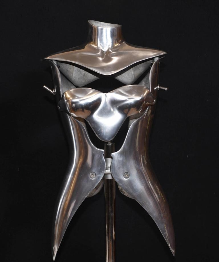 Pair Vintage Metal Mannequin Table Lamps Lights Architectural Salvage ...