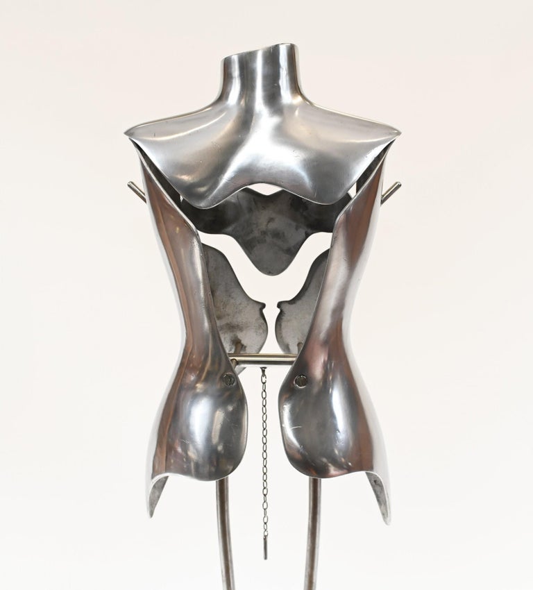 Pair Vintage Metal Mannequins Architectural Salvage For Sale at 1stDibs