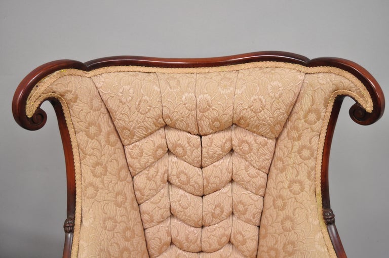 Pair of Hollywood Regency French Style Mahogany Armchairs after Dorothy ...