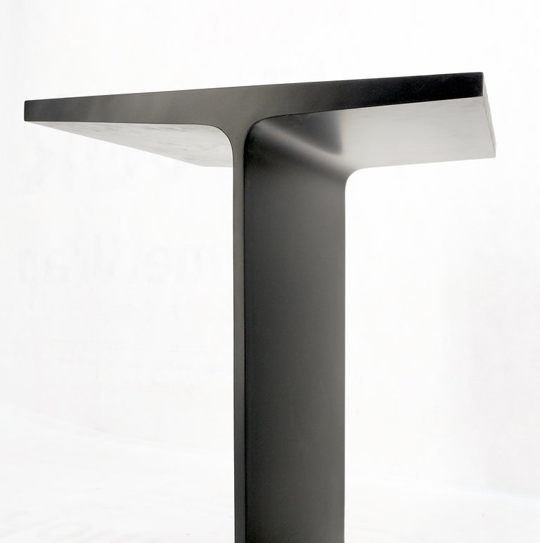 Pair Ward Bennet Black Enamel i Beam End Side Occasional Tables Stands ...