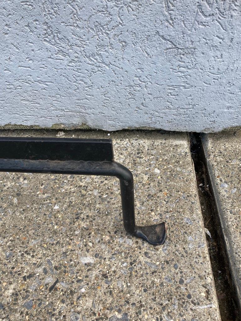 Pair Wrought Iron and Bronze Fox Head Andirons at 1stDibs