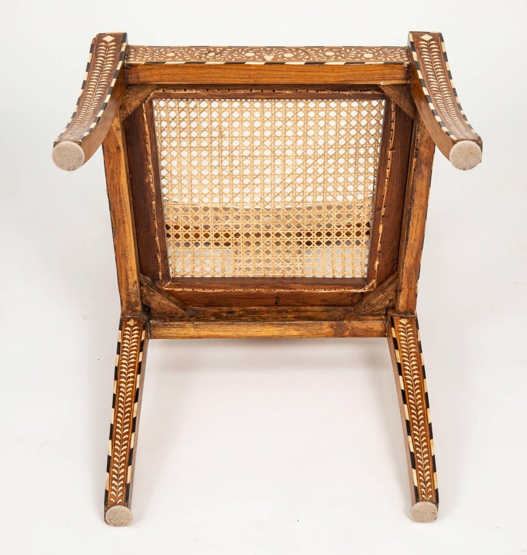 Pair of Bone Inlaid Chairs at 1stDibs