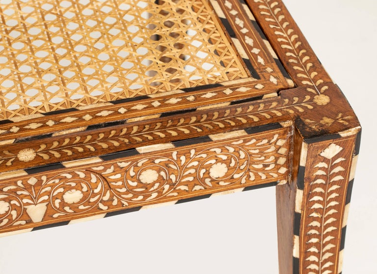 Pair of Bone Inlaid Chairs at 1stDibs