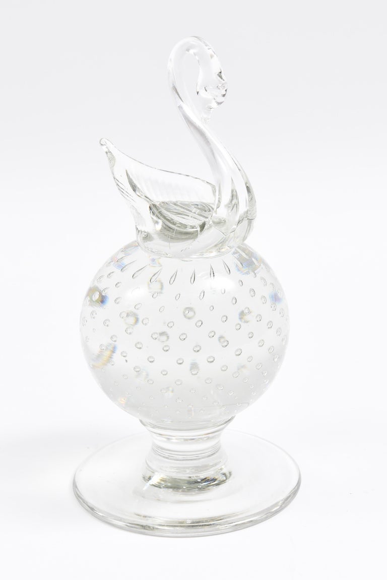 Pairpoint Blown Glass Paperweight, Figural Swan Motif, Vintage, circa ...