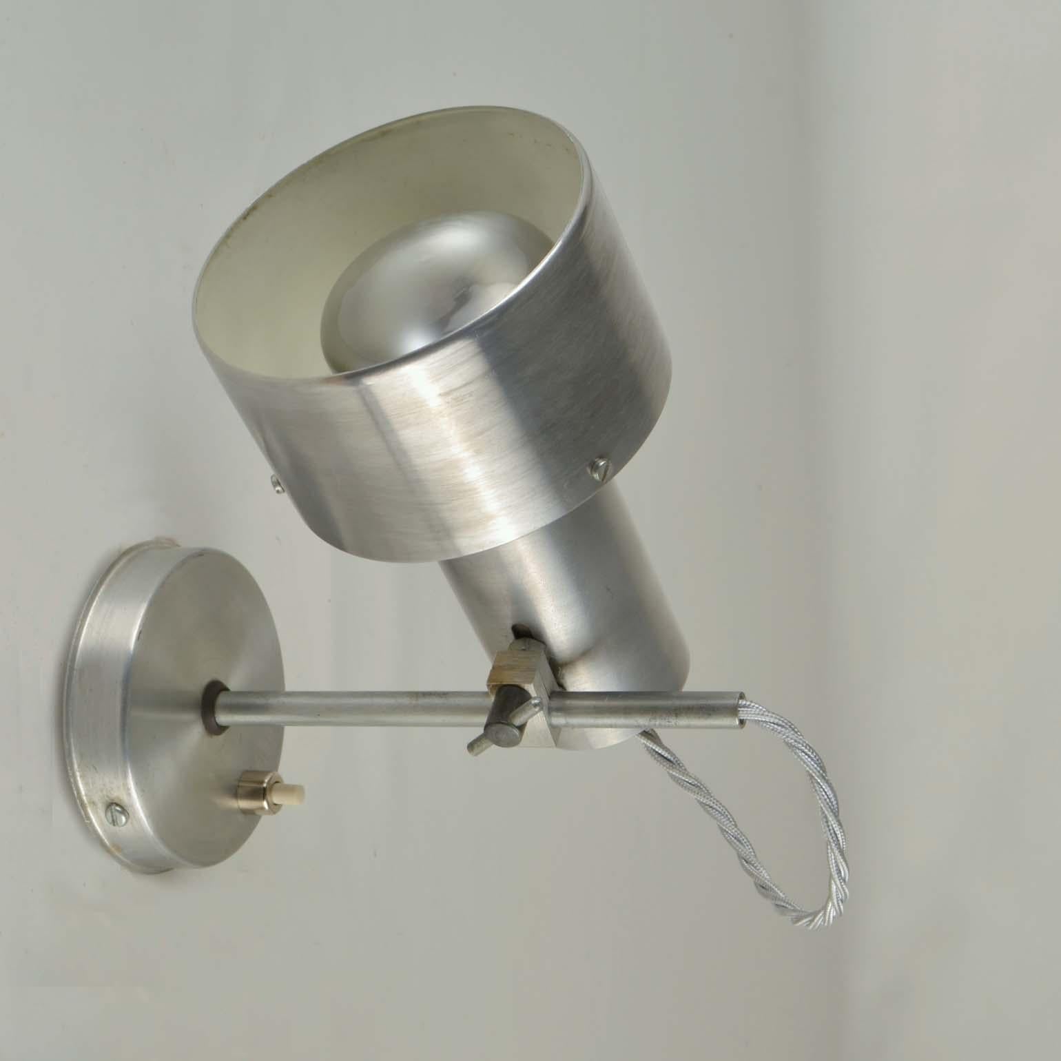 Pairs of 1960s Aluminium Spot Lights by Prova, Italy For Sale at 1stDibs