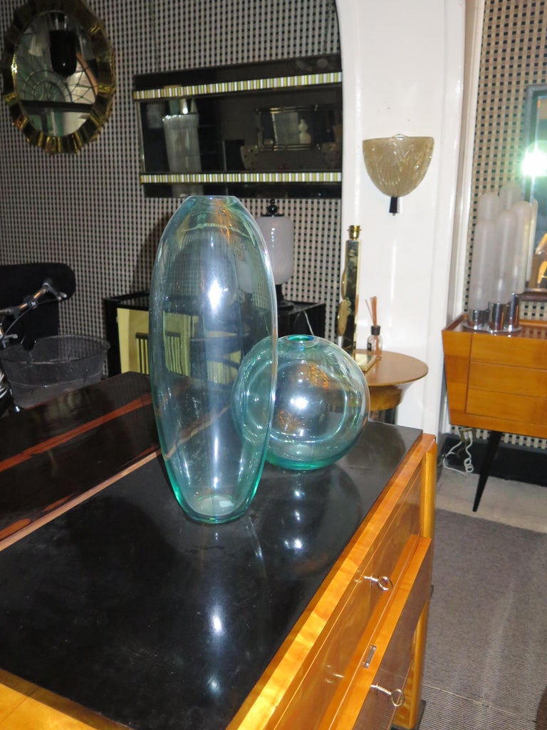 Murano Formia Art Glass Midcentury Italian Vases, 1980 at 1stDibs