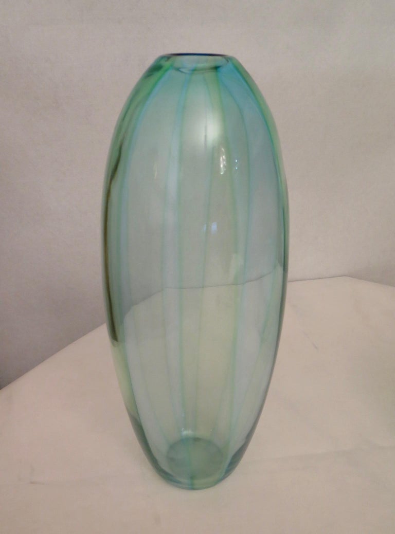 Murano Formia Art Glass Midcentury Italian Vases, 1980 at 1stDibs