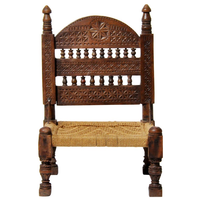 Pakistani Tribal Chair at 1stDibs | pakistani chair, panel of chair ...