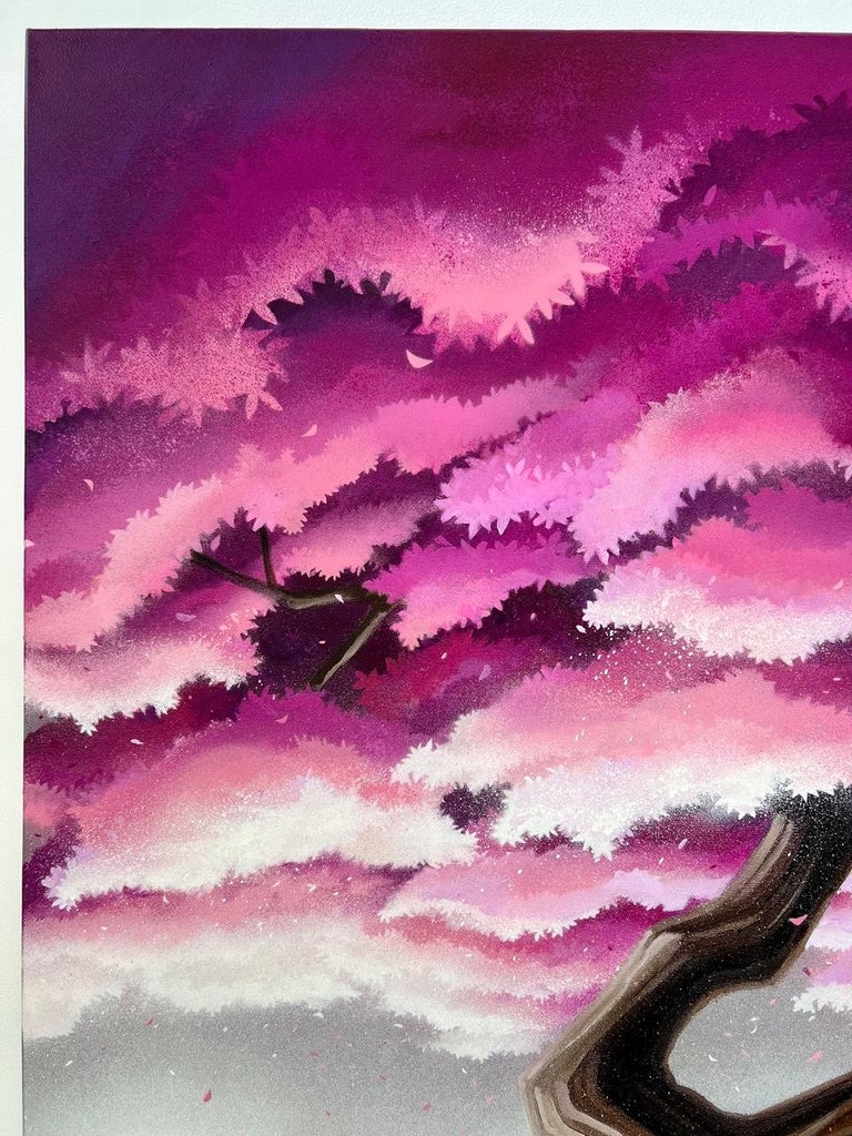 PAKONE - Street Art Painting by PAKONE : Sakura Spring For Sale at 1stDibs
