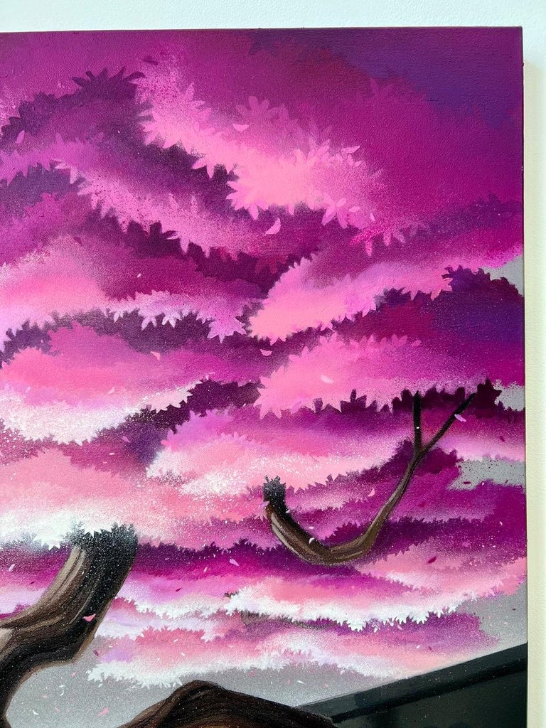 PAKONE - Street Art Painting by PAKONE : Sakura Spring For Sale at 1stDibs
