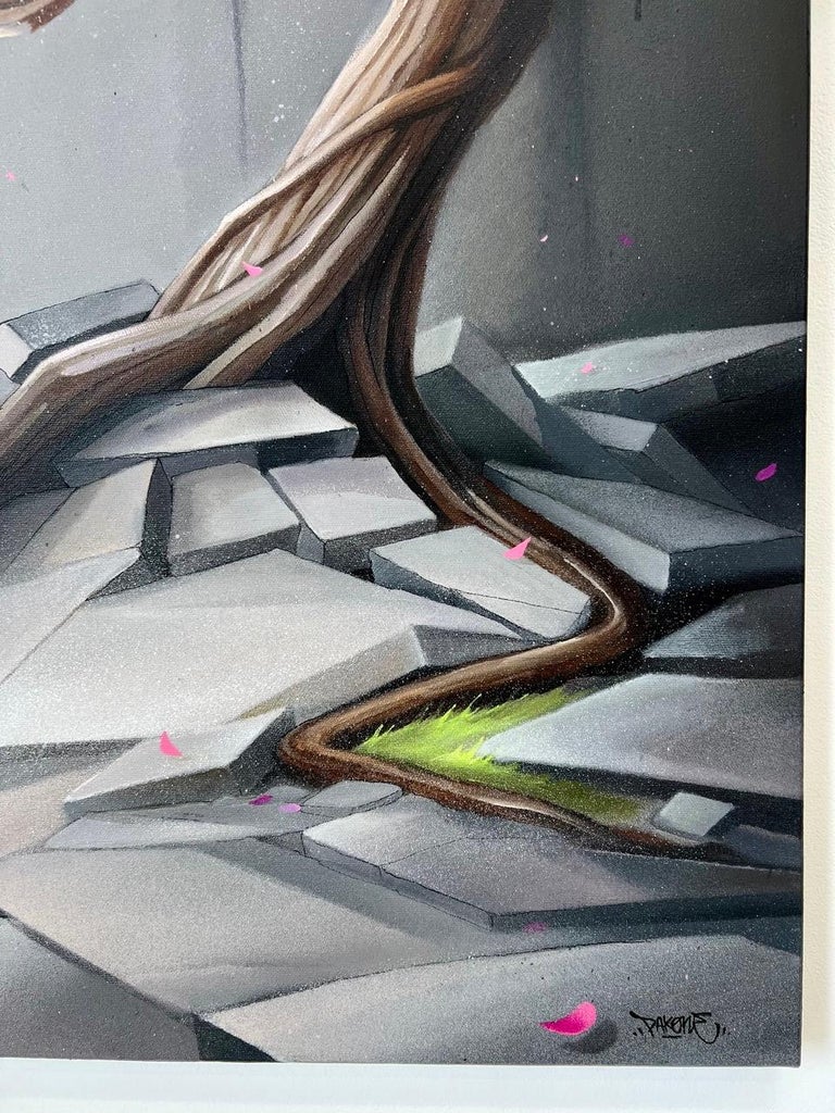 PAKONE - Street Art Painting by PAKONE : Sakura Spring For Sale at 1stDibs