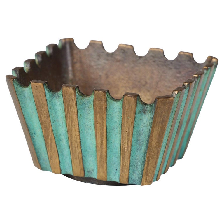 Pal-Bell Style Cast Bronze Bowl at 1stDibs