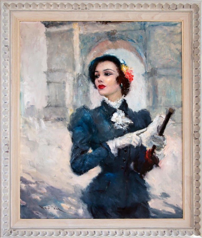 Pal Fried - Elegant Parisian Women in front of Arc de Triomphe Paris ...