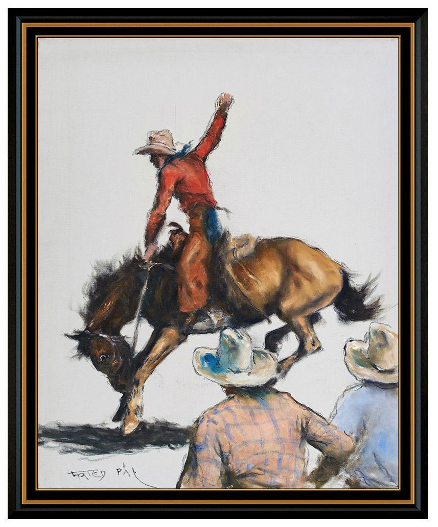 Cowboy Oil Paintings - 95 For Sale on 1stDibs
