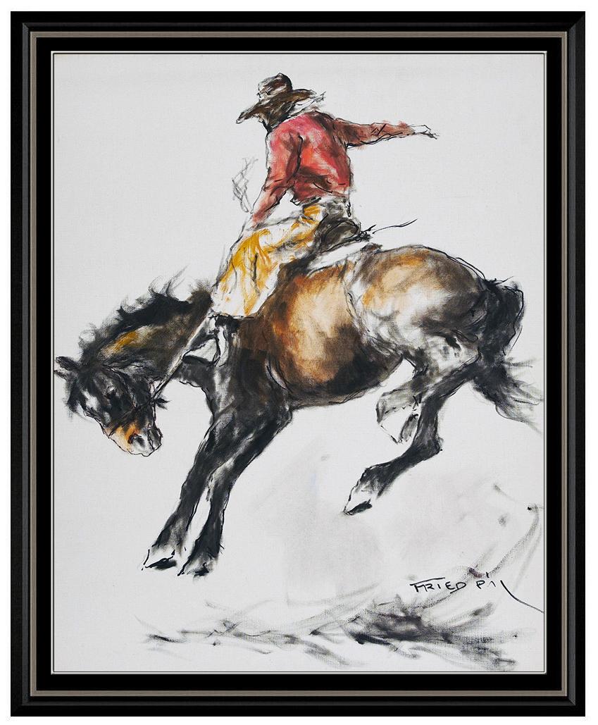 Cowboy Oil Paintings - 95 For Sale on 1stDibs
