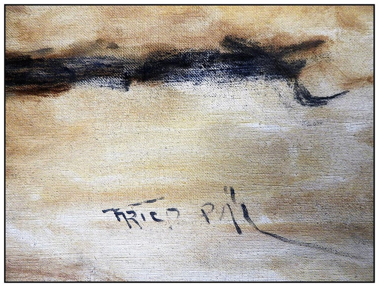Pal Fried - Pal Fried Original Oil Painting On Canvas Western Cowboy ...