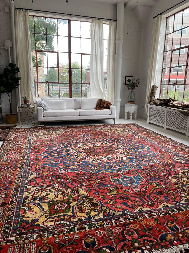 Palace Size Vintage Rug with Tribal and Old-World Charm, c.1950's For ...