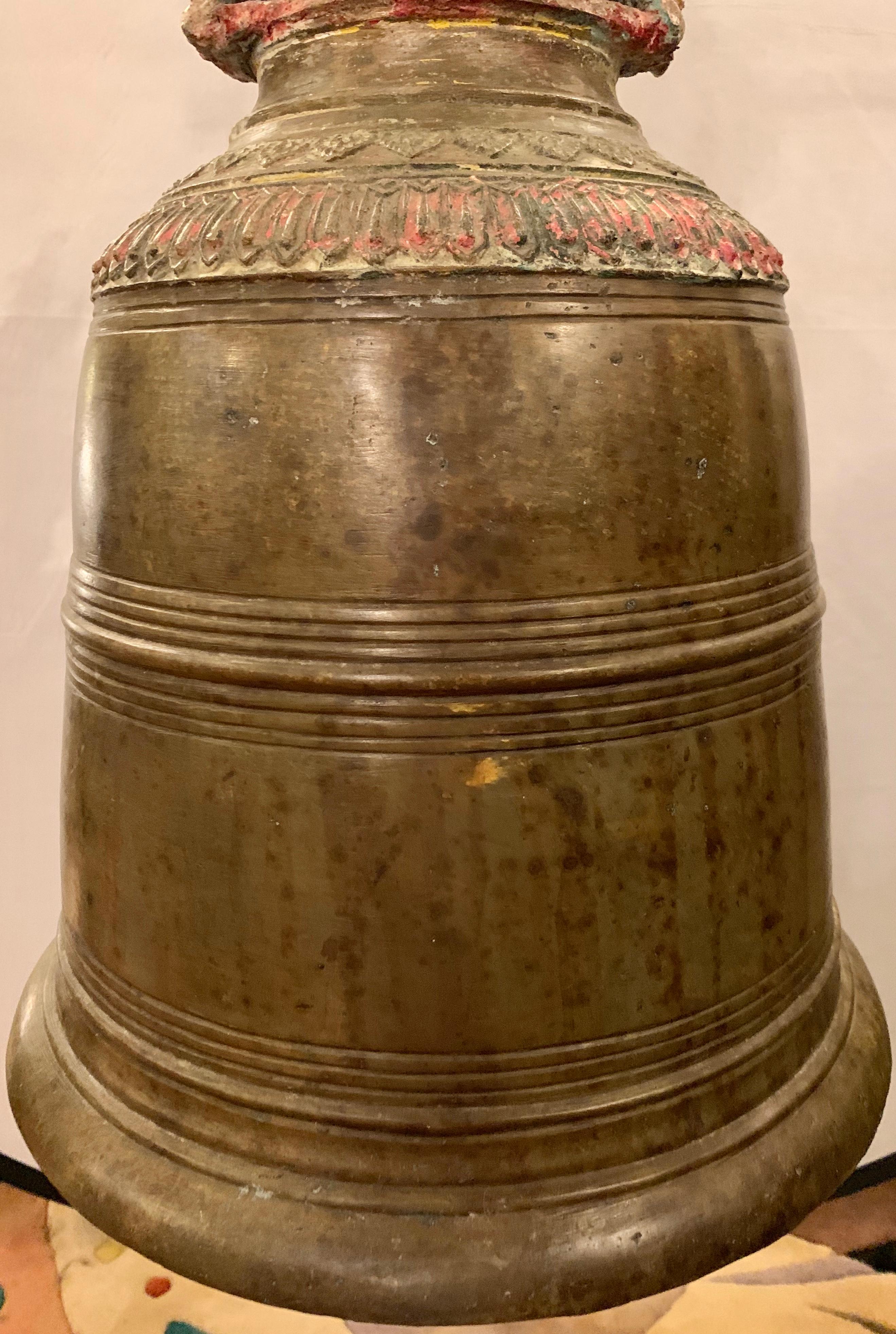 Palatial 19th Century Bronze Bell on Stand W. Gong at 1stDibs | bell stand