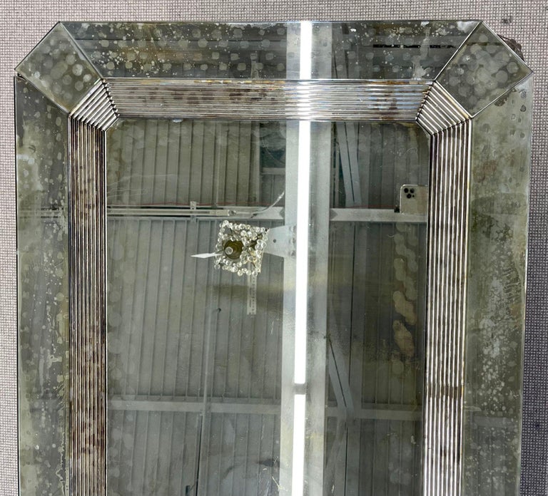 Palatial Versace Style Mirrored and Etched Low or Coffee Table For Sale ...