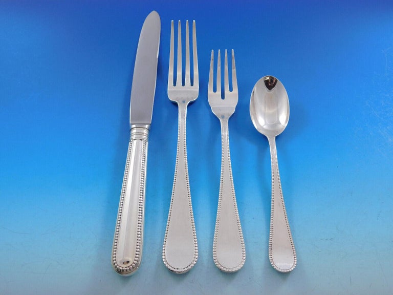 Palatina by Wallace Sterling Silver Flatware Service 10 Set 50 Pcs ...