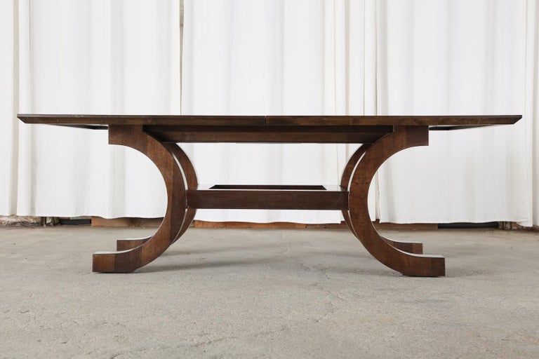Palazzo Walnut Dining Table by Orlando Diaz-Azcuy for McGuire at 1stDibs | palazzo dining table ...