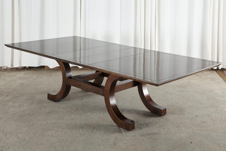 Palazzo Walnut Dining Table by Orlando Diaz-Azcuy for McGuire at 1stDibs | palazzo dining table ...