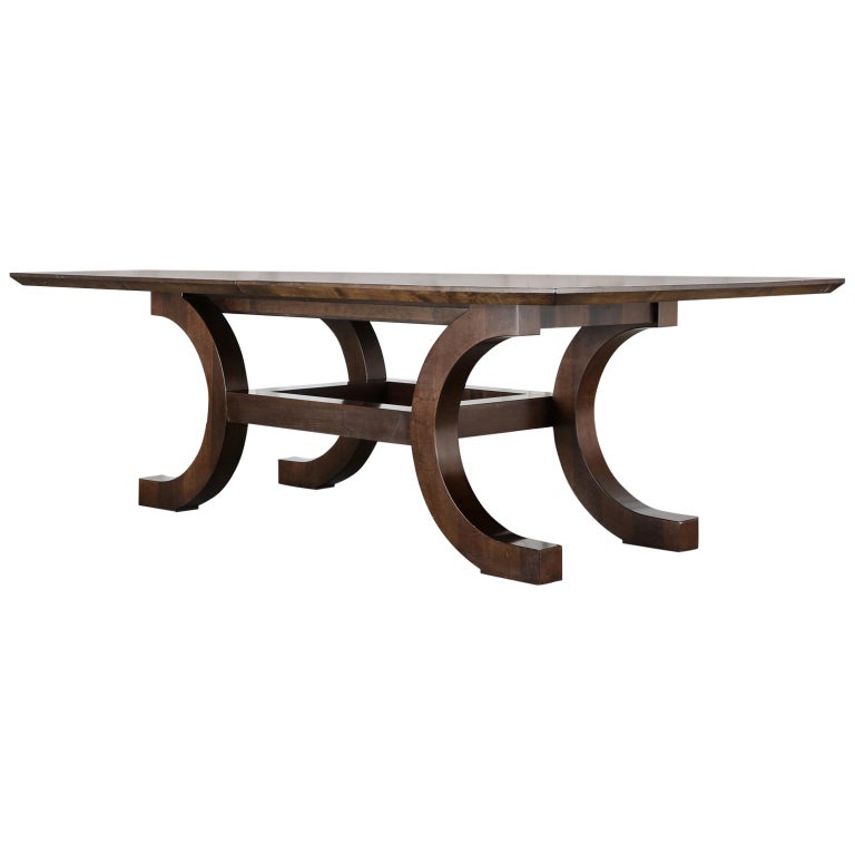 Palazzo Walnut Dining Table by Orlando Diaz-Azcuy for McGuire at 1stDibs | palazzo dining table ...