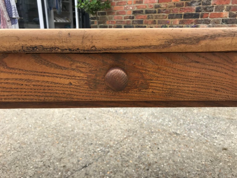 Pale Antique Ash Farmhouse Table at 1stDibs