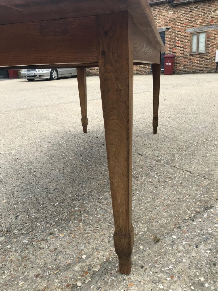 Pale Antique Ash Farmhouse Table at 1stDibs