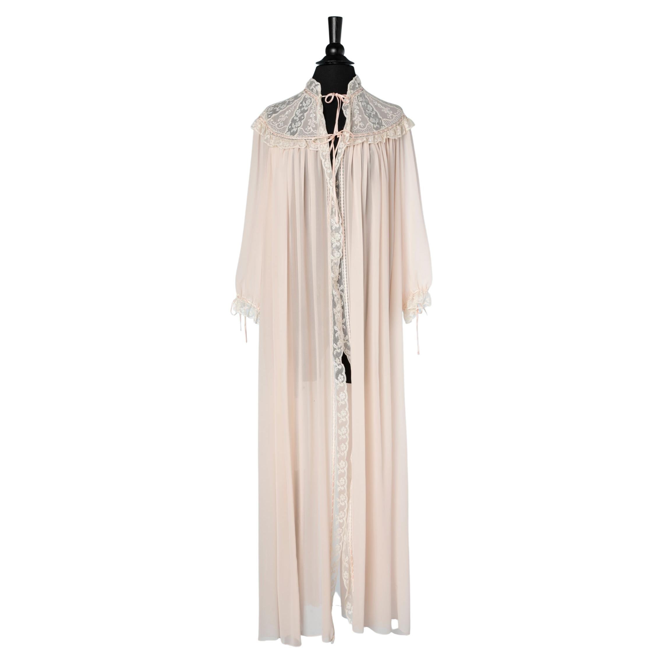 1920s Padded Flower Fringe Flapper Robe at 1stDibs