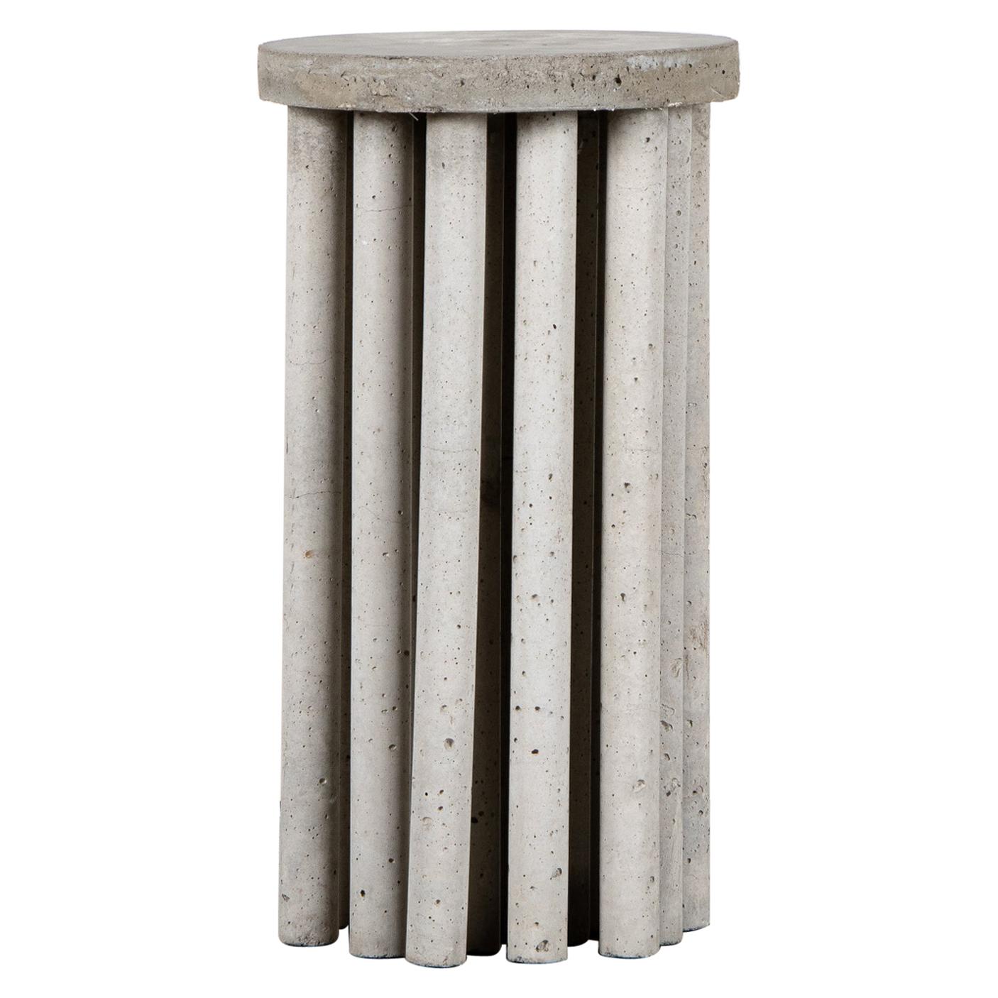 Sculpted Plaster Marasai Side Table at 1stDibs | plaster side table