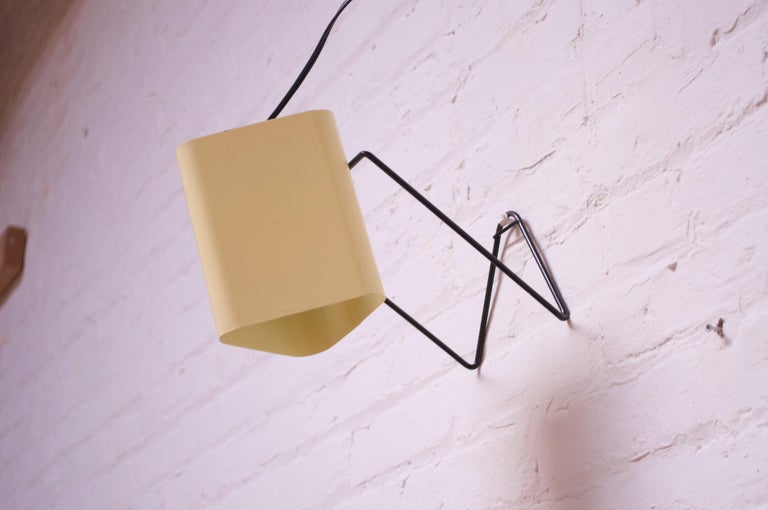 Pale Yellow Dutch Modern Wall Sconce / Table Lamp by Philips For Sale ...