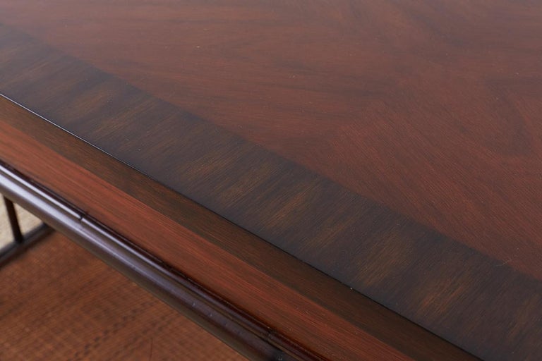 Palecek Organic Modern Bamboo Rattan Raffia Console Table at 1stDibs