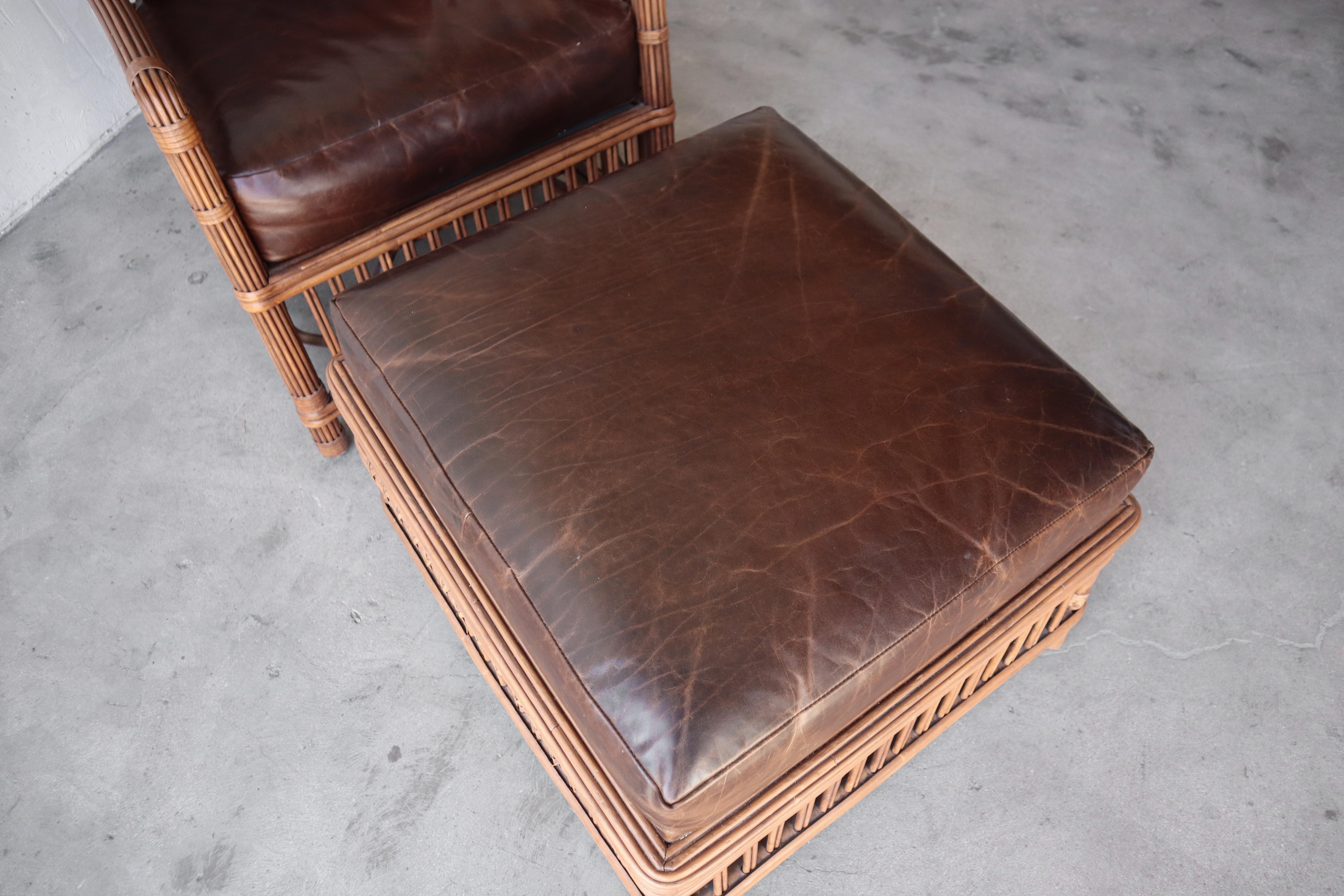 Palecek President's State Chair and Ottoman For Sale at 1stDibs ...