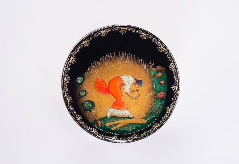 Palekh Lacquered Miniature Box, Limited Edition Licensed Museum ...