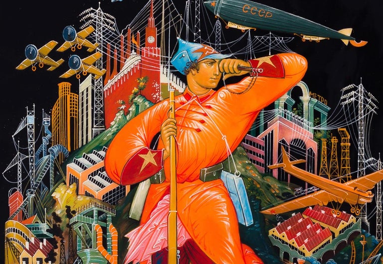 Palekh Lacquered Miniature Box, Limited Edition Licensed Museum ...