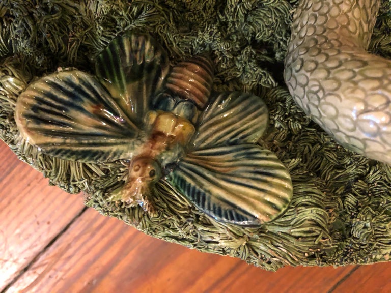 Palissy Style Plate with Snakes at 1stDibs | palissy plates