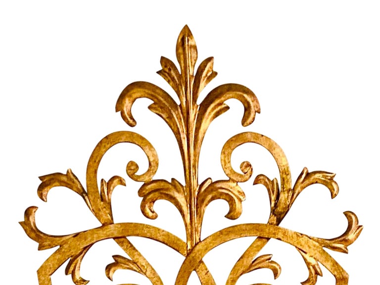 Palladio Gilt Metal Rococo Style Mirror Made in Italy For Sale at 1stDibs