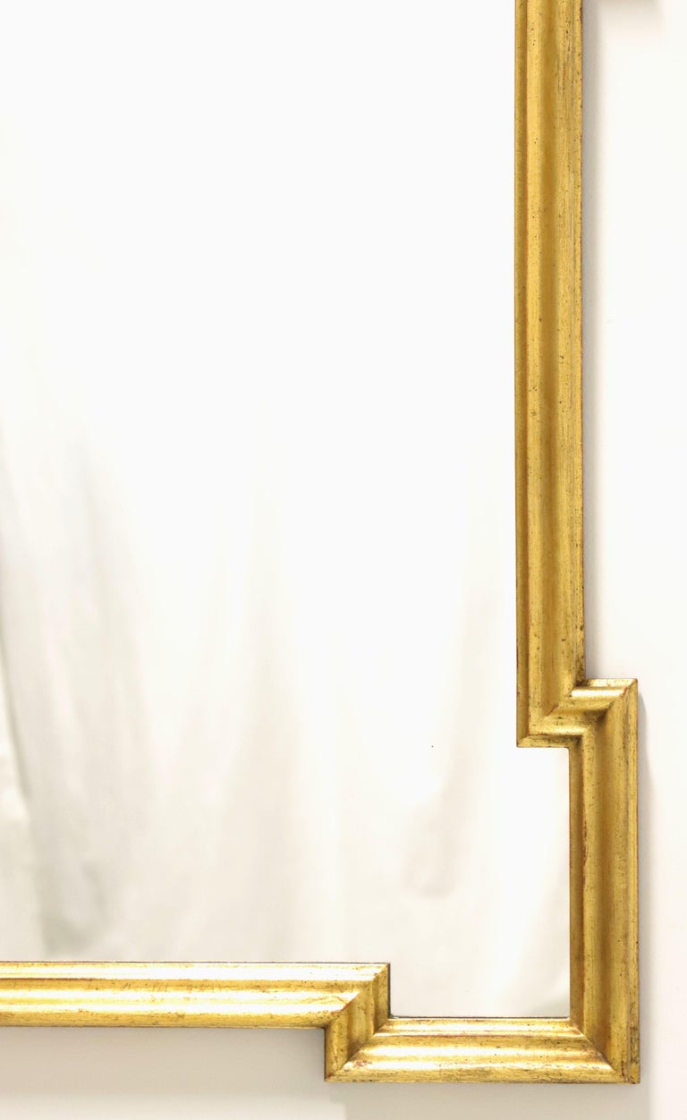 PALLADIO Regency Style Gold Carved Wood Scroll Wall Mirror at 1stDibs