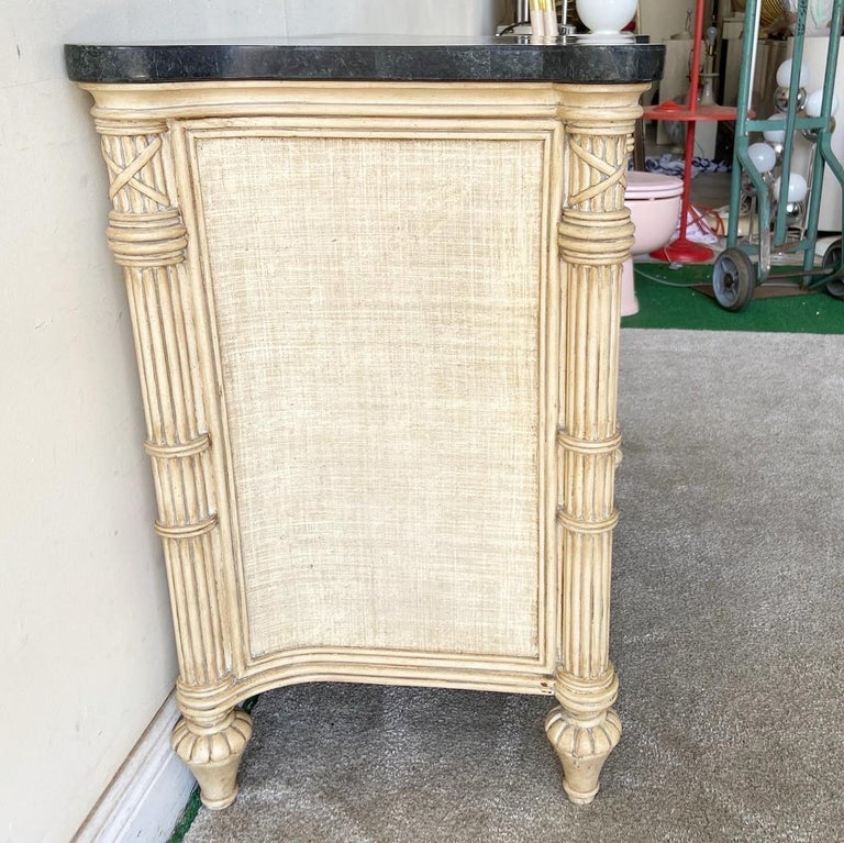 Palm Beach Regency Tessellated Stone Top Sideboard For Sale at 1stDibs