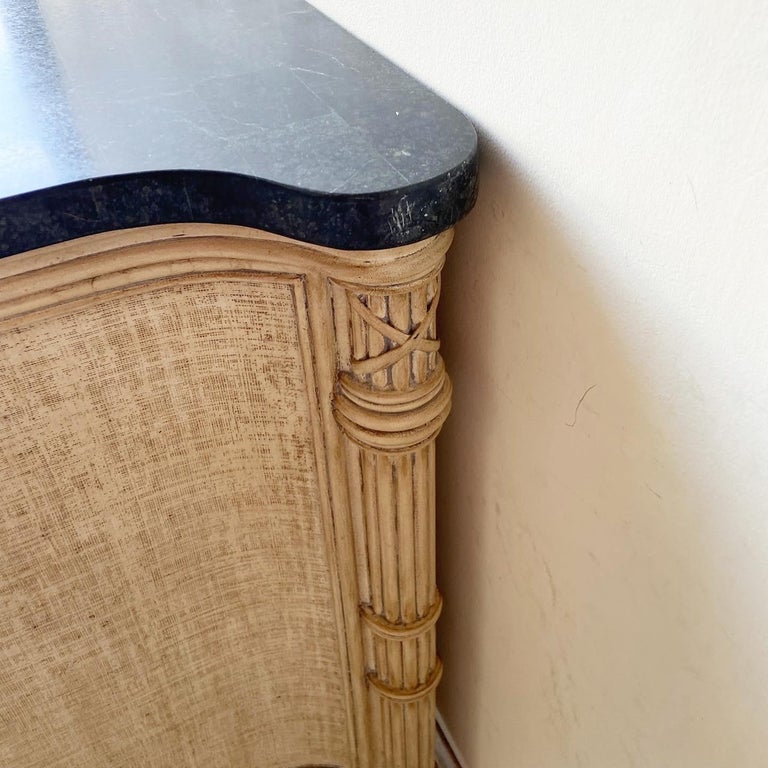 Palm Beach Regency Tessellated Stone Top Sideboard For Sale at 1stDibs