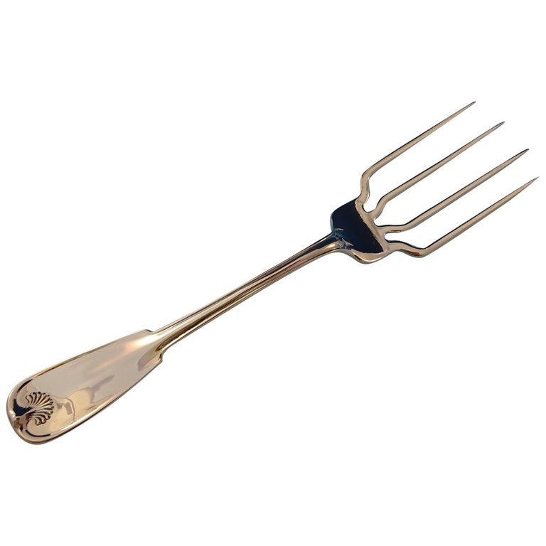 Palm by Tiffany and Co. Sterling Silver BBQ Serving Fork Custom Made ...