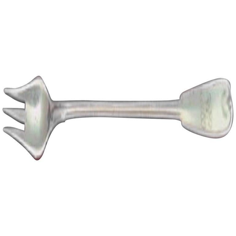 Palm by Tiffany and Co. Sterling Silver Cocktail Fork For Sale at 1stDibs