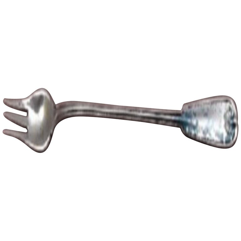 Palm by Tiffany Rare Copper Sample Cocktail Fork One of a Kind For Sale ...