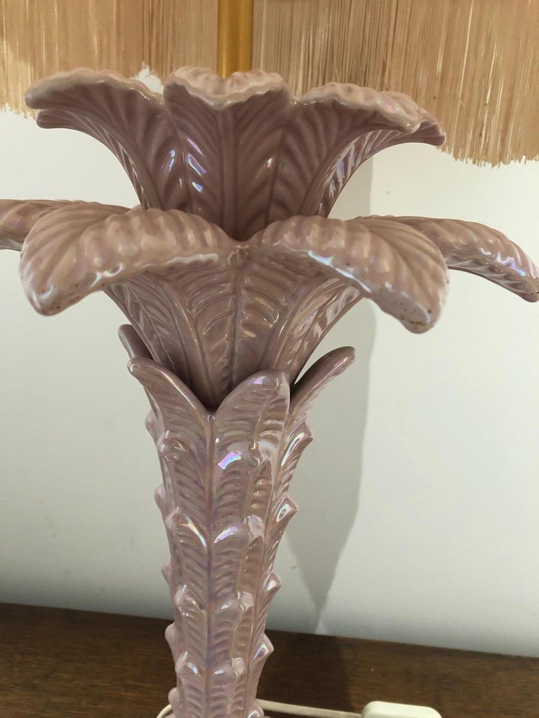 Palm Tree Ceramic Lamp at 1stDibs