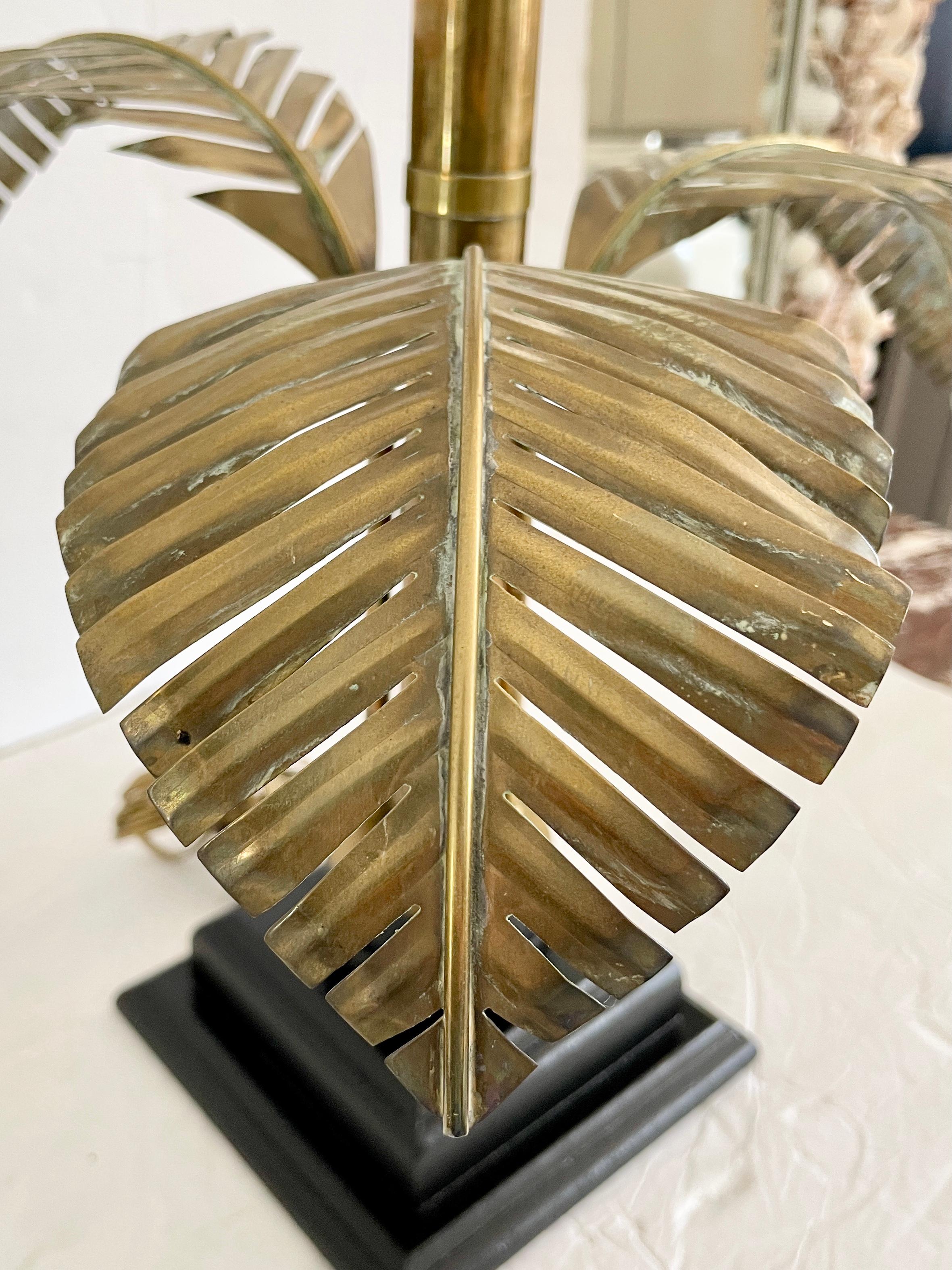 Palm Tree Design Jansen Table Lamp For Sale at 1stDibs