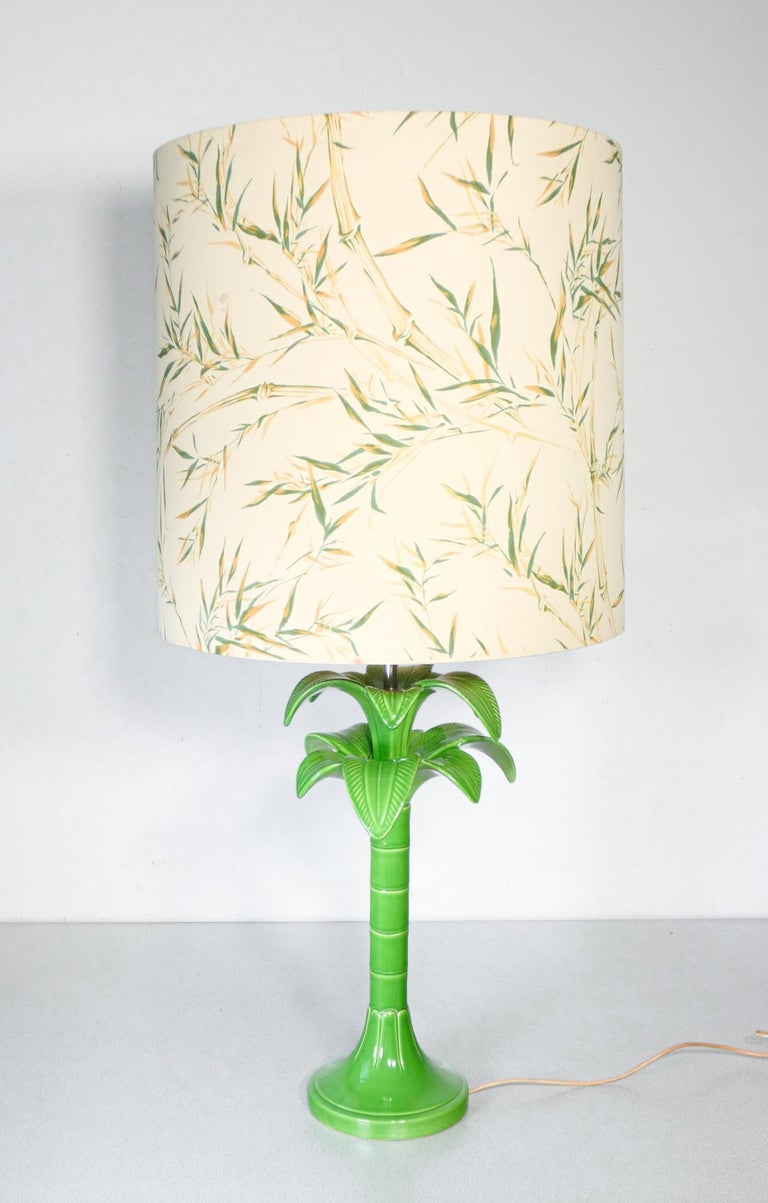 "Palm Tree" table lamp, design Tommaso BARBI, green variant. Italy ...